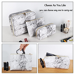 DISEN Makeup Bag Organizer with Extra 5 Brushes, Adjustable Dividers, Makeup Bags for Women Cosmetic Bag Portable Travel Case Waterproof and Durable