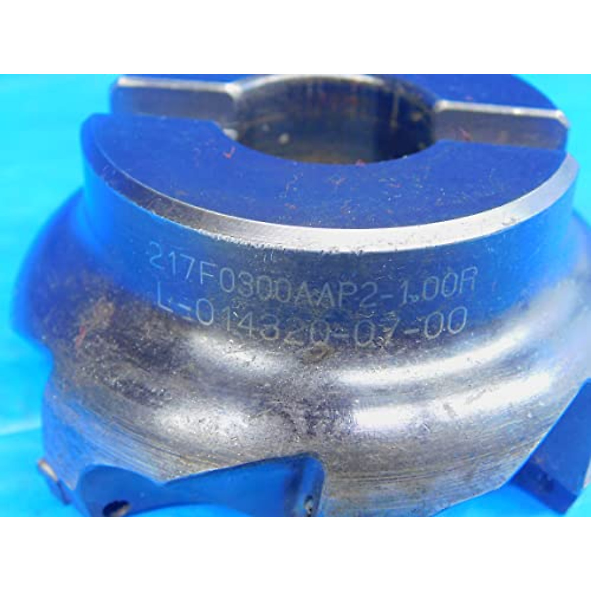 Lovejoy About 3 1/8 O.D. FACE Mill 217F0300AAP2 1" Pilot 3/8 Key Holds 7 Inserts - AR6964AM2