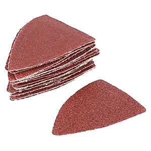 82pcs Triangular Hook & Loop Sandpaper Sanding Sheets Oscillating Multitool Sand Pad for Bosch Stanley Multimaster