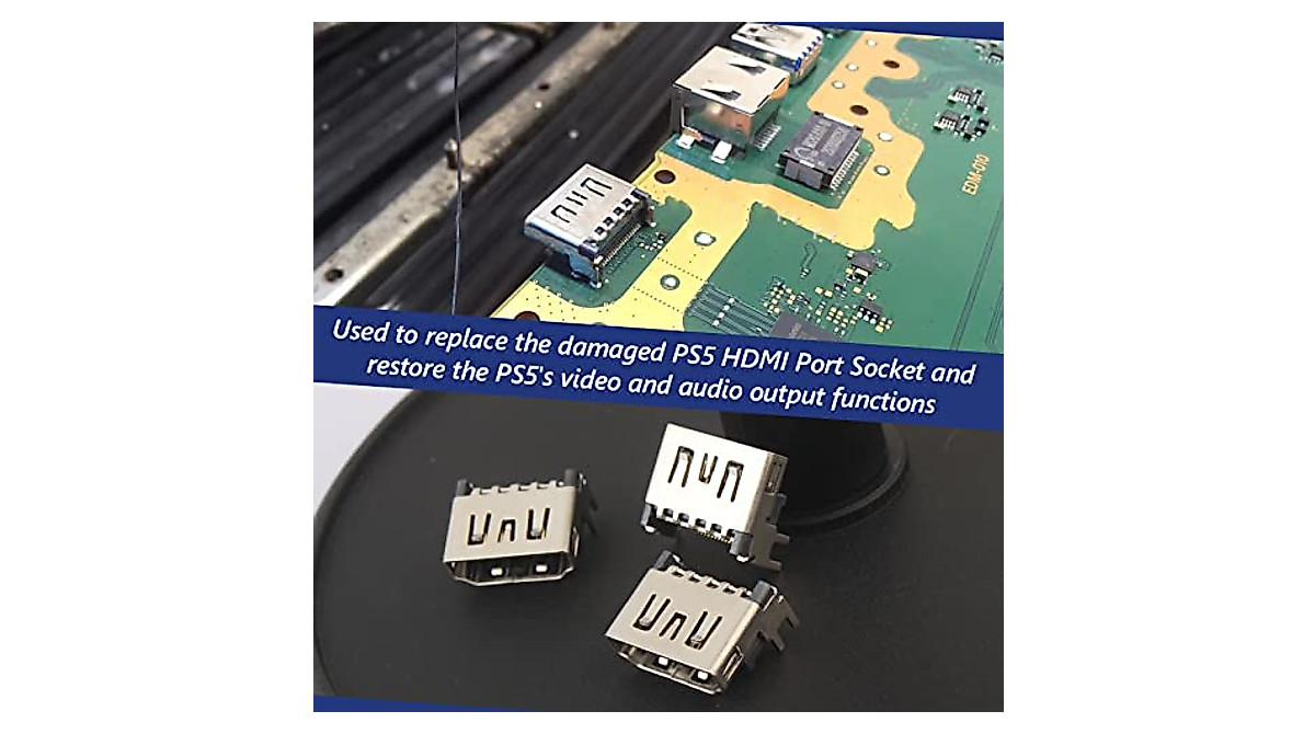 3PCS HDMI Port Socket Connector for Sony Playstation 5 PS5 Socket Jack ...