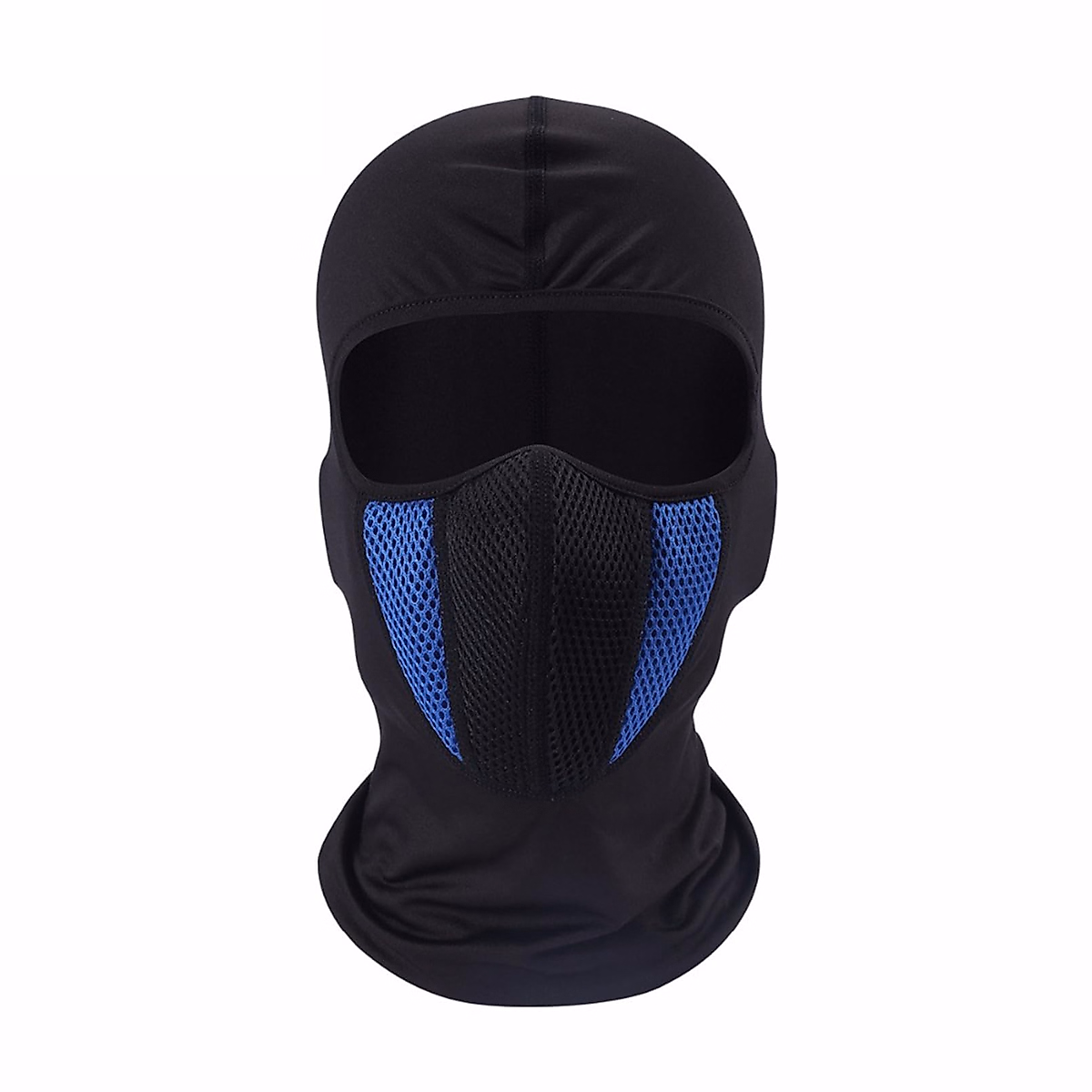 QXPDD Breathable Balaclava Unisex Windproof Full Face Mask Cover, Winter Multifunctional Headwear Elastic Helmet Liner Neck Warmer for Skiing, Motorcycle, Cycling and Winter Sports,Blue