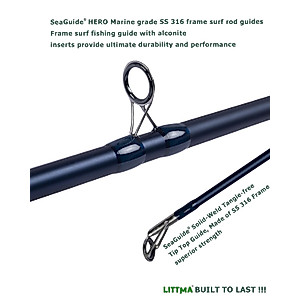 LITTMA LITTMA-Surf Spinning Rod Surf Rods Saltwater 9ft 10ft Graphite Surf Rod Surf Casting Rod Surf Fishing Rod Surf Rod Saltwater Surf Travel Rod Surf Rod Barra de Surf Surf Rod