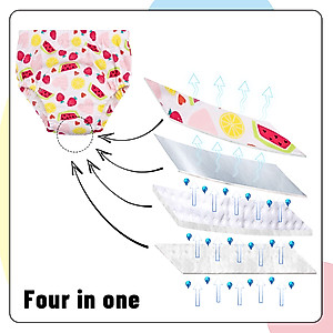 Max Shape Baby Girls Training Underwear,Toddler Girls Training Pants,Training Underwear fo Girls 7 Pack Orange 3T