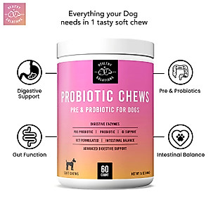 Dog Daily Essentials Bundle - Includes All-in-One Dog Multivitamin, Probiotics for Dogs, & Glucosamine for Dogs - Supports Joints, Digestion, Skin, & Coat - 60ct Soft Chews | Made in USA