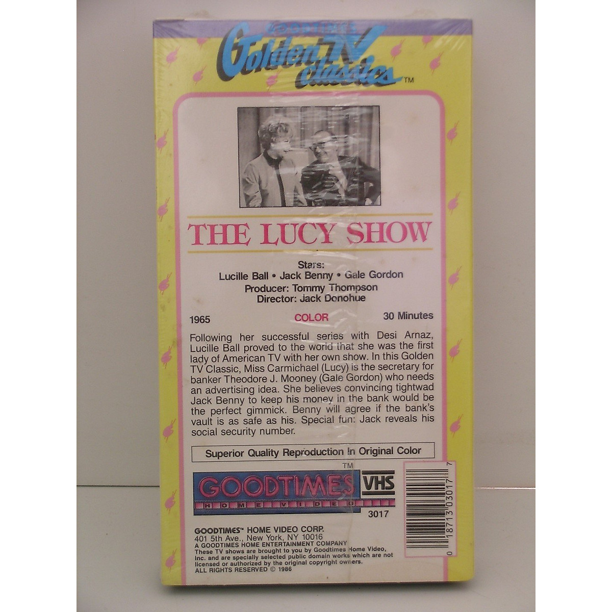 Golden TV Classics---"The Lucy Show"---VHS Video Tape