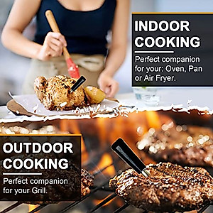 Our M2 Meat Thermometer Digital – App Controlled Bluetooth Meat Thermometer – Meater Thermometer Wireless for Cooking – Stainless Steel Grill, Oven, Smoker, BBQ Thermometer