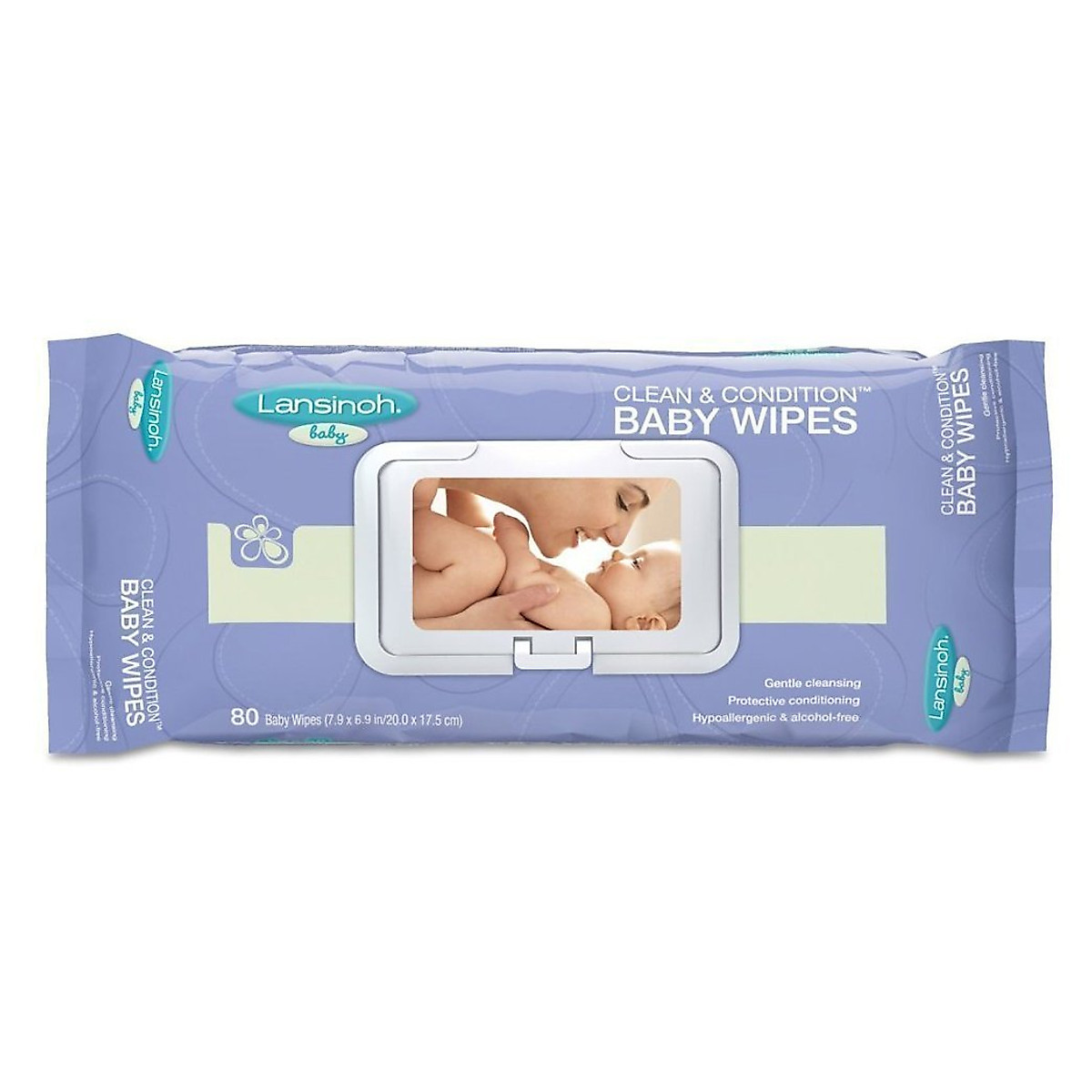 Lansinoh Baby / Child Clean & Condition Cloths, 80 Count Value Pack (Pack of 6)