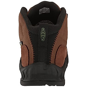 KEEN Women's NXIS Explore Mid Height Waterproof Fast Packing Hiking Boots, Bison/Campsite, 6