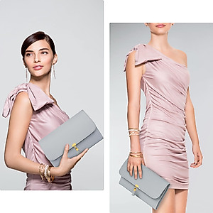 MATEIN Jewelry Travel Organizer for Women, Tangle Free Portable Leather Jewelry Storage Roll Bag Envelope Clutch, Waterproof Lightweight Jewelry Case Holder for Necklaces, Rings, Earrings, Bracelets