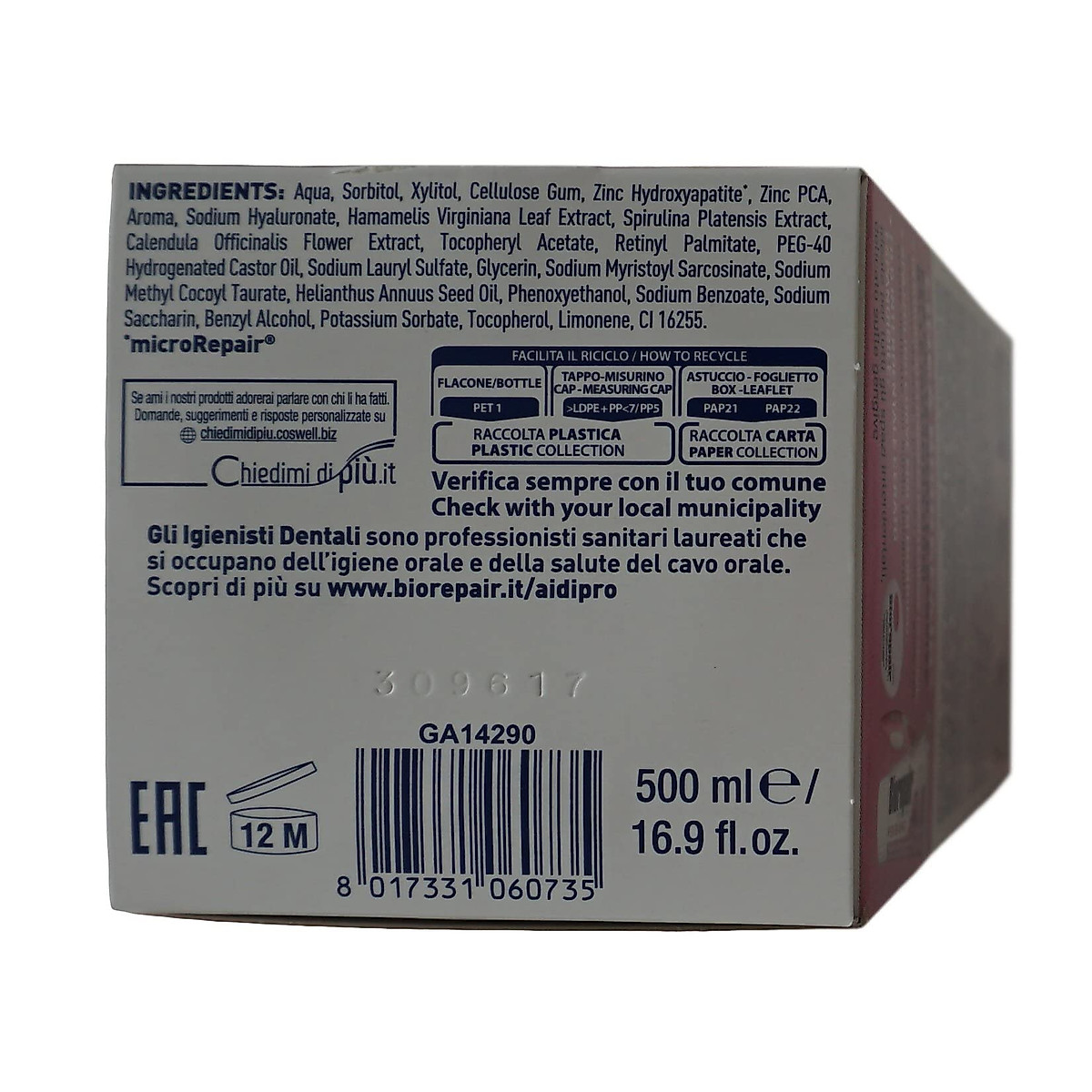 Biorepair Oral Care Collutorio, Pack of 6