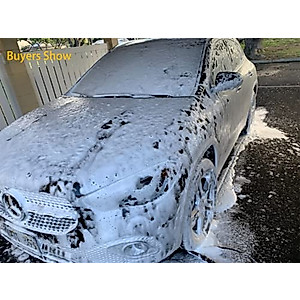 GDHXW X-884 Pressure Washer Gun Foam Cannon 5 Nozzles 2 Conversion Adapter Cleaning Gloves,for Pressure Washer