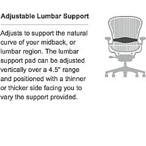 Herman Miller Classic Aeron Chair - Fully Adjustable, C size, Adjustable Lumbar, Carpet Casters