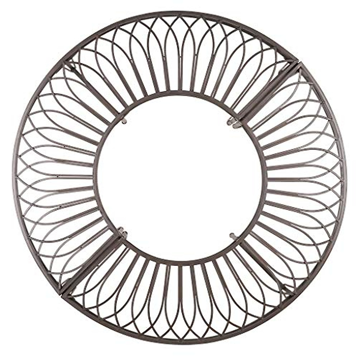 Design Toscano ZJ12063 Roundabout Circular Garden Tree Bench Seat, 47 Inch, Grey