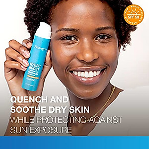 Neutrogena Hydro Boost Hyaluronic Acid Facial Moisturizer with Broad Spectrum SPF 50 Sunscreen, Daily Water Gel Face Moisturizer to Hydrate & Soothe Dry Skin, Fragrance-Free, 1.7 fl. oz
