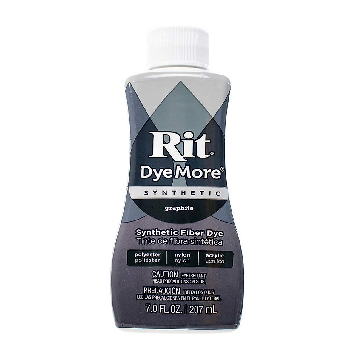 Synthetic Rit Dye More Liquid Fabric Dye – Wide Selection of Colors – 7 Ounces - Graphite
