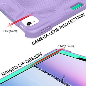 BENTOBEN iPad Air 5/4 Case, 10.9" Tablet Cover with Kickstand, Pencil Holder, Magnetic Closure for Kids, Purple