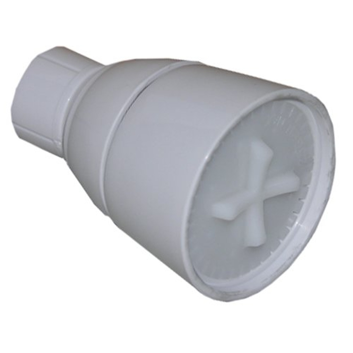 LASCO 08-2241 Shower Head with Adjustable Spray Plastic Body, White Plastic