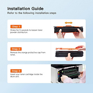 E-Z Ink (TM) Compatible Toner Cartridge Replacement for Samsung 504 504S CLT-K504S CLT-504S CLT-M504S CLT-C504S CLT-Y504S to Use with SL-C1860FW SL-C1810W CLP-415NW CLX-4195FW Printer Tray (4 Pack)