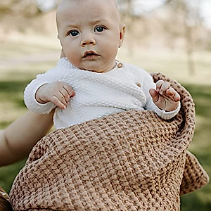 Simka Rose Waffle Baby Blanket-Muslin Swaddle Blankets-Baby Blankets for Boys & Girls Gender Neutral Toddler Blanket 100% Cotton- Stroller & Crib Blanket for Baby Nursery