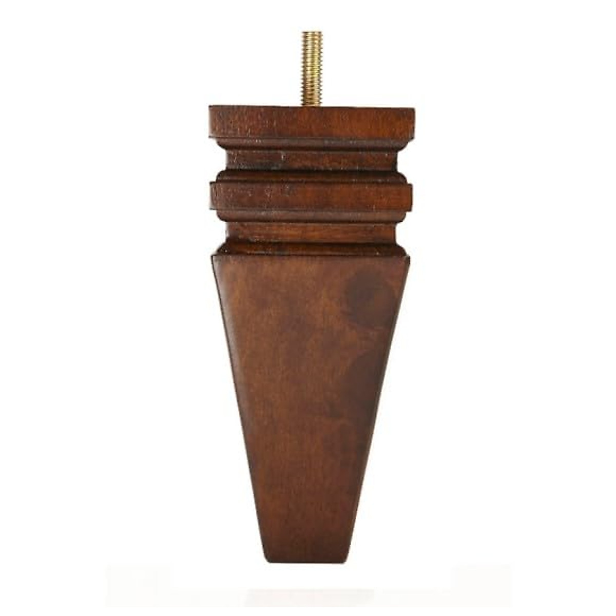 8" Wood Carved Tapered Furniture Legs - Set of 4