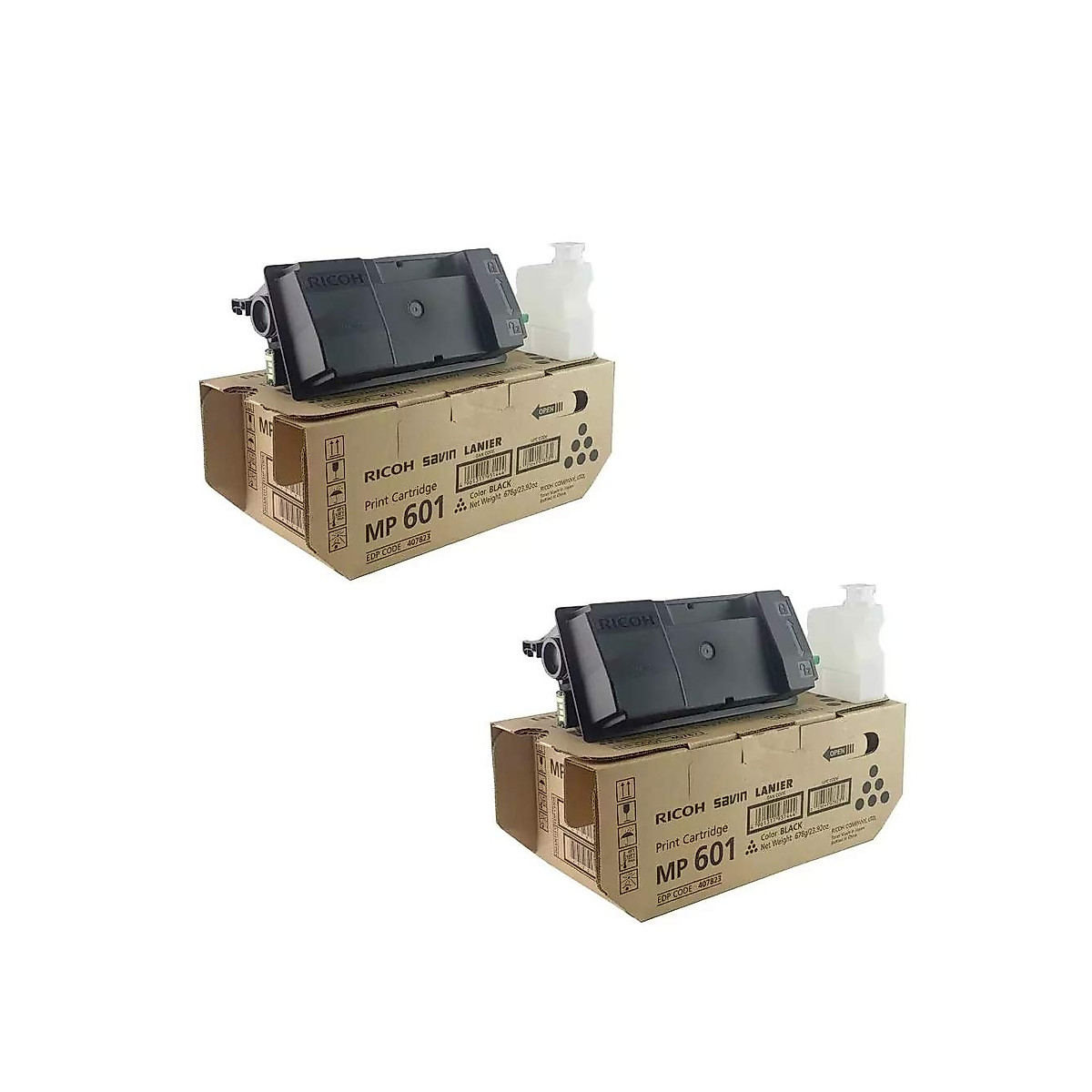 Ricoh 407823 Print Cartridge 2-Pack for MP 501, 601