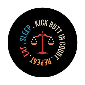 Funny Lawyer Attorney Law Student Bar Exam PopSockets Swappable PopGrip