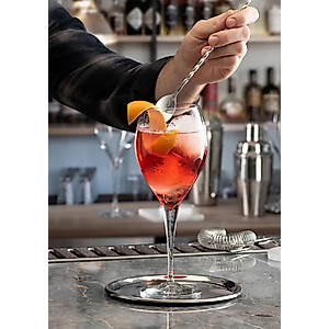 Biandeco Long Stem Wine Glasses Set of 6, 15.38 oz Premium Tempered Thin Rim Glasses for Drinking Red/White Wine, Crystal Clear Lead-Free Sturdy Glass - Made in Europe