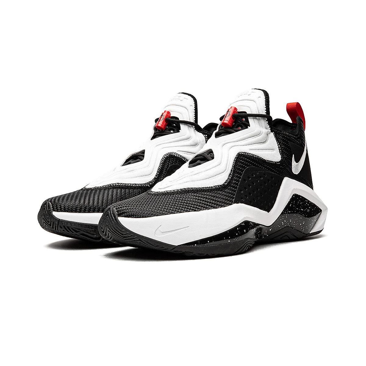 Nike Mens Lebron Soldier XIV 14 Basketball Shoes (Black-White-University Red, 11, Numeric_11)