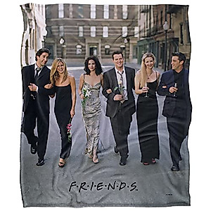 Friends Fancy Walk Officially Licensed Silky Touch Super Soft Throw Blanket 50" x 60"