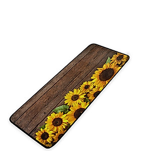 Country Style Sunflower Kitchen mat, Carpet Bedroom 39" x 20", Kitchen Anti Fatigue mat,Cushioned Kitchen mat, Kitchen Runner mat, Kitchen Comfort mat - Yellow