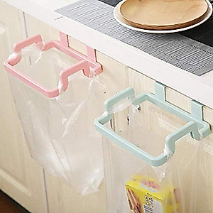 Storage Rack Kitchen Cabinet Door Back Garbage Trash Bag Towel Hanging Holder Rack Organizer