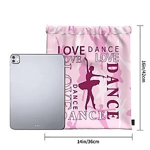 FATTTYCY Dance Bags For Dancers Gym Drawstring Stuff Ballet Backpack Gifts For Little Women