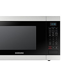 Samsung Electronics Samsung MS19M8000AS/AA Large Capacity Countertop Microwave Oven with Sensor and Ceramic Enamel Interior, Stainless Steel, 1.9 cubic feet