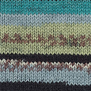 Patons Kroy Socks Yarn, 2-Pack, Turquoise Jacquard
