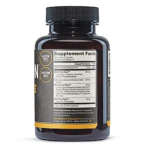 ONNIT Alpha Brain Premium Nootropic Brain Supplement, 30 Count, for Men & Women - Caffeine-Free Focus Capsules for Concentration, Brain & Memory Support - Brain Booster Cat's Claw, Bacopa, Oat Straw