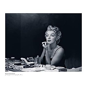 Marilyn Monroe Backstage Black and White Celebrity Icon Poster Print 16 by 20