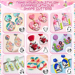 CGBOOM 527Pcs Polymer Clay Earring Making Kits,3 in 1 Clay Earring and Bracelet Making Kit, Jewelry Making Tools for Adults and Kids, Present for Girls,Teens and Adults
