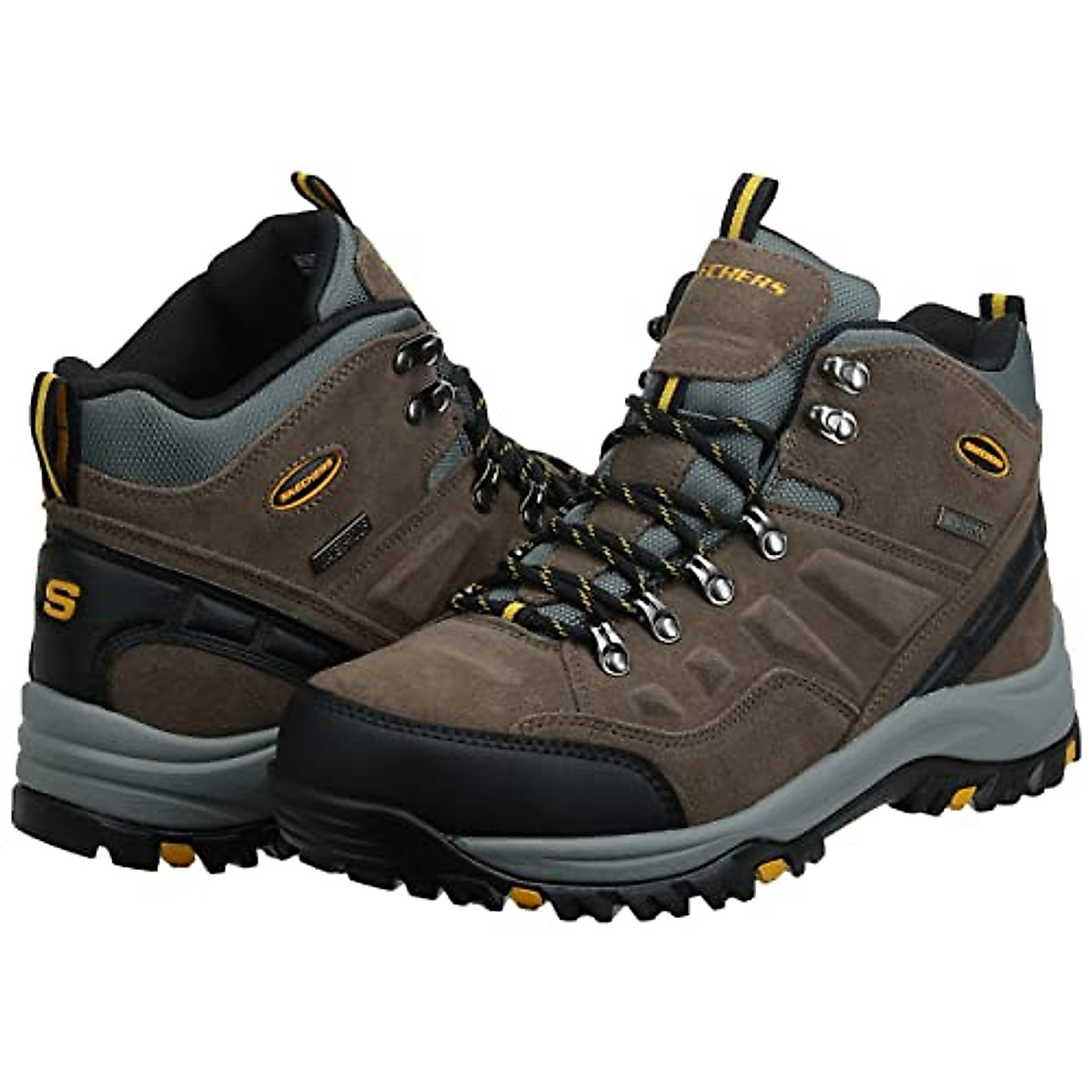 Skechers Men's Relment Pelmo Chukka Boot,Khaki,8.5 M US