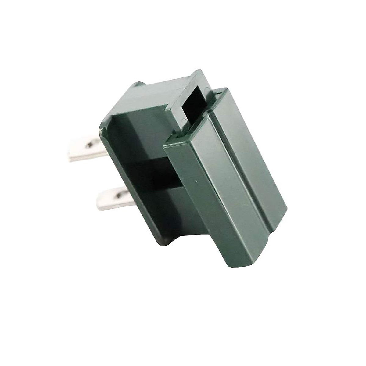 GFQHF Male Gilbert Plug for 18 Guage SPT-1 Wire, Slip Plug, Vampire Plug, Zip Plug, 25 Pack, UL Listed (Male, White)