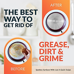 PAMI Heavy-Duty Copper Scrubbing Pads - Copper Wool Pad Dish Scrubbers for Dirt, Grease & Grime- Metal Scrubber Sponges for Kitchen & Bathroom- Copper Scouring Pads for Pots & Pans (4)