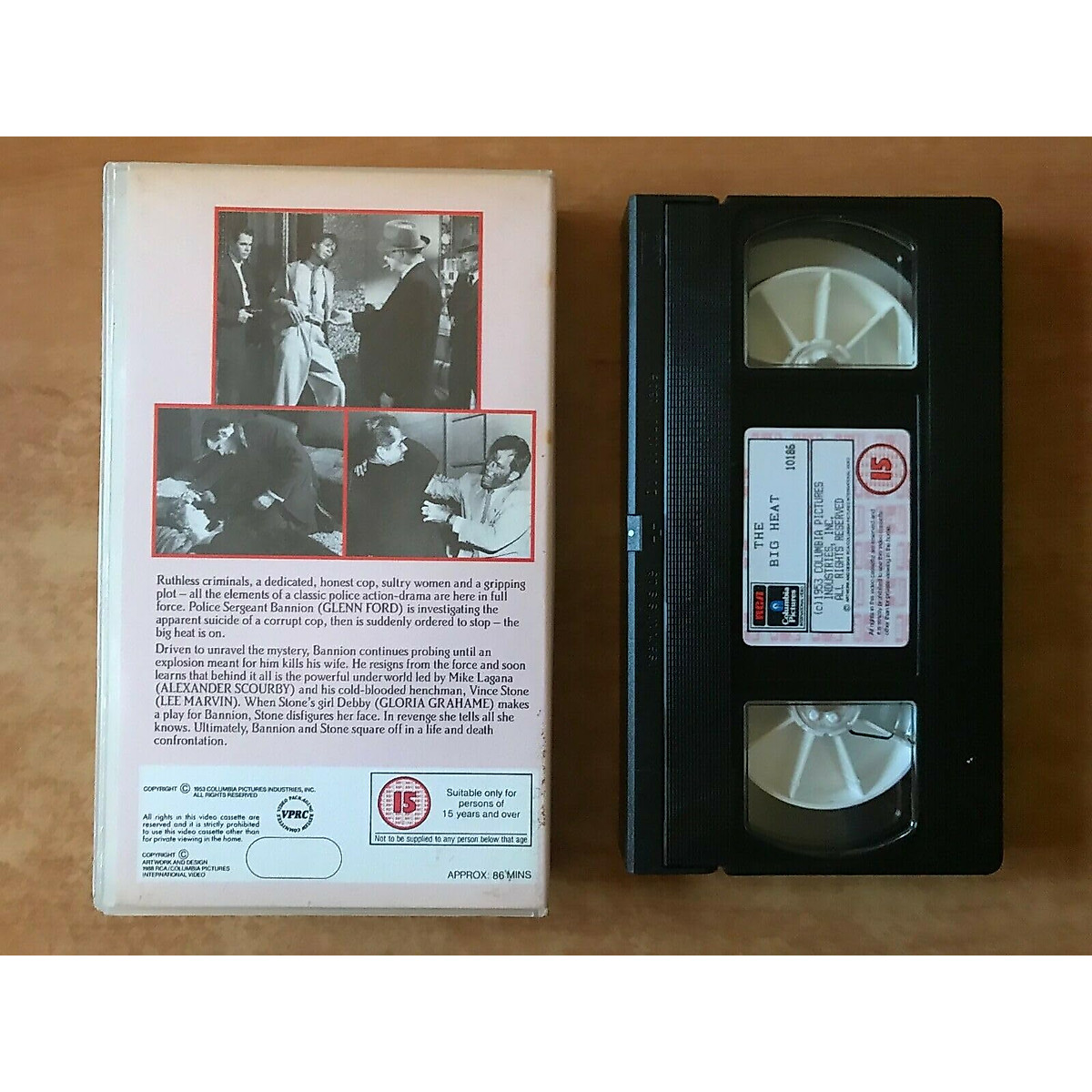 The Big Heat (1953): Police Action Drama - Glenn Ford / Gloria Grahame - Pal VHS