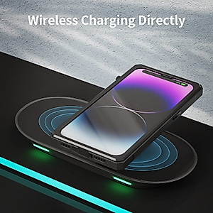 DGYSG Luxury Carbon Fiber with Aluminum Case for iPhone 14 Pro Max 6.7", Military Shockproof Protective Armor Phone Cover with Screen Protector Full Body Heavy Duty Drop Protection for Men Black