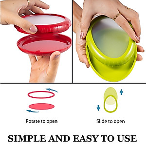 Ortarco 4Pcs Onion Storage Avocado Saver Holder, Lemons Garlic Tomato Peper Storage Containers Reusable