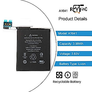 REYTRIC A1641 Replacement Battery Compatible iPod Touch 6 6th Generation gen with Installation Tools 1043mAh 3.83V 3.99Wh 020-00426