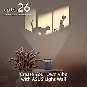 ASUS ZenBeam L2 Smart Portable Projector with WIFI and Bluetooth - 960 LED Lumens, 1080P, Chromecast, Built-in Battery, Speaker, 3.5 hr Video Playback, Wireless Projection, Light Wall, Android TV Box