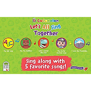 Cocomelon Let's All Sing Together 5-Button Song Book: Sing and Read Toy Book with JJ and Friends