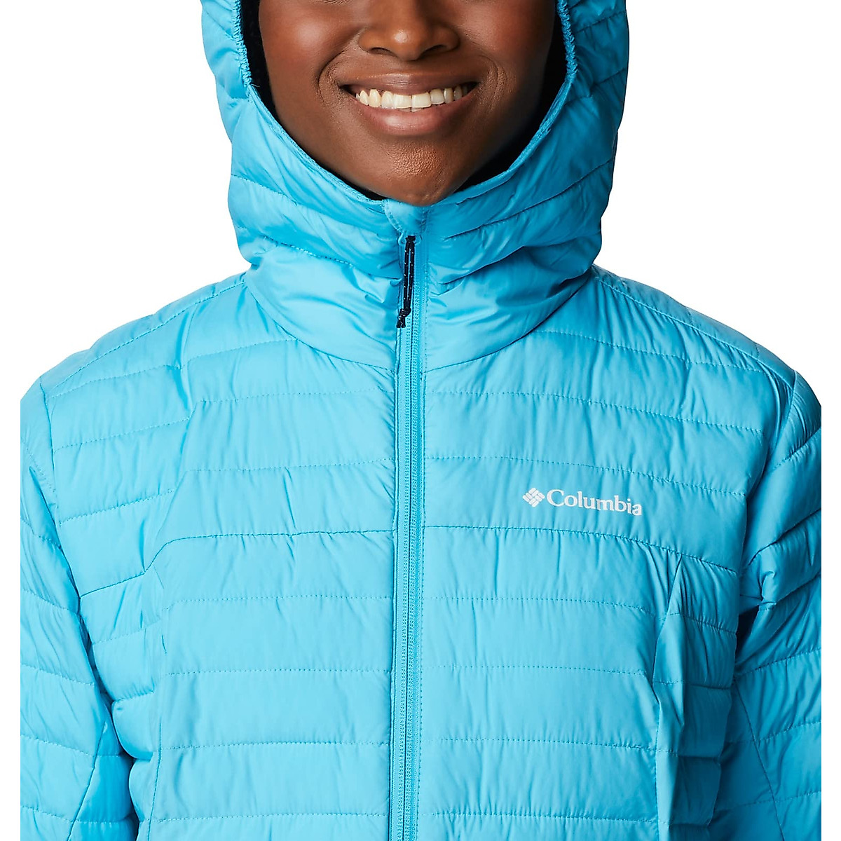 Columbia Women's Silver Falls Hooded Jacket, Atoll, Medium