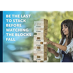 Triumph Sports Triumph Large Tumble Tower - Includes 54 Wood Tumble Blocks and Carry Case