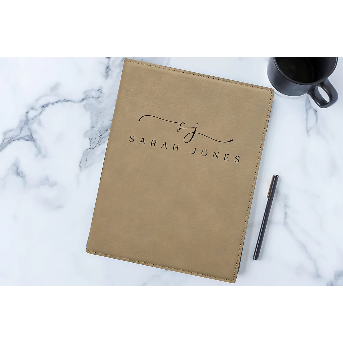 Personalized Padfolio. Professional Business Gifts. Custom Padfolio. Corporate Business Portfolio Organizer Folder. Custom Notepad Holder With Magnetic Closure. Teacher Gift. Engraved Simple Notepad