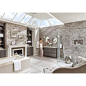 Moen Dartmoor Chrome Two-Handle Low Arc Bathroom Faucet, Valve Sold Separately, T6805